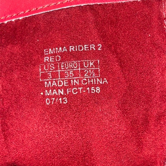 MICHAEL Michael Kors | Shoes | Michael Kors Red Emma Rider 2 Logo Boot ...